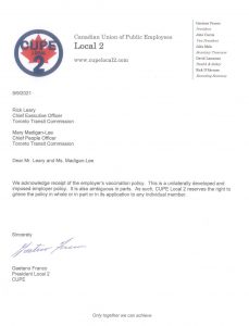 Cupe Local 2 | Canadian Union of Public Employees Toronto